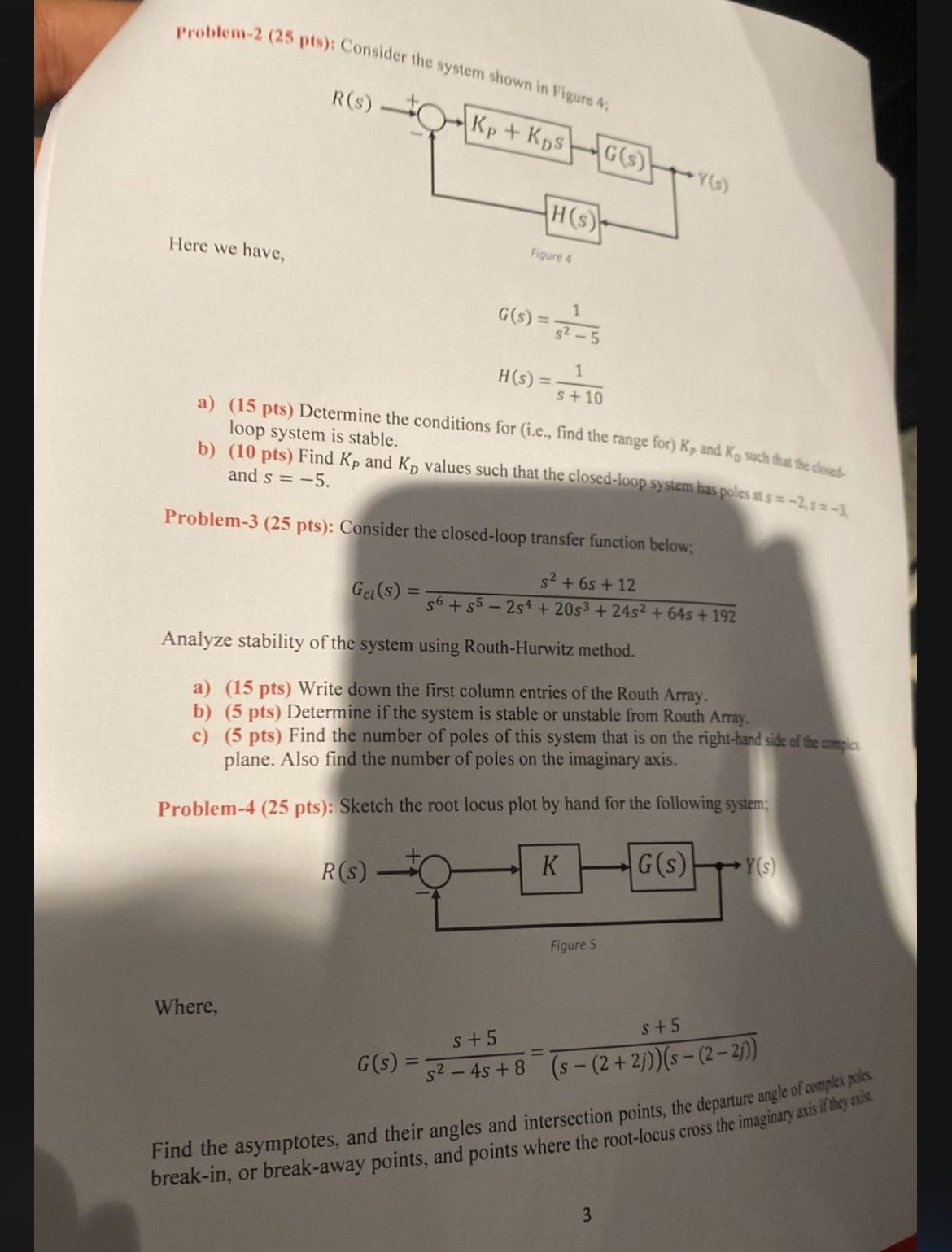 Solved Problem-2 (25 ﻿pts): Consider the system | Chegg.com