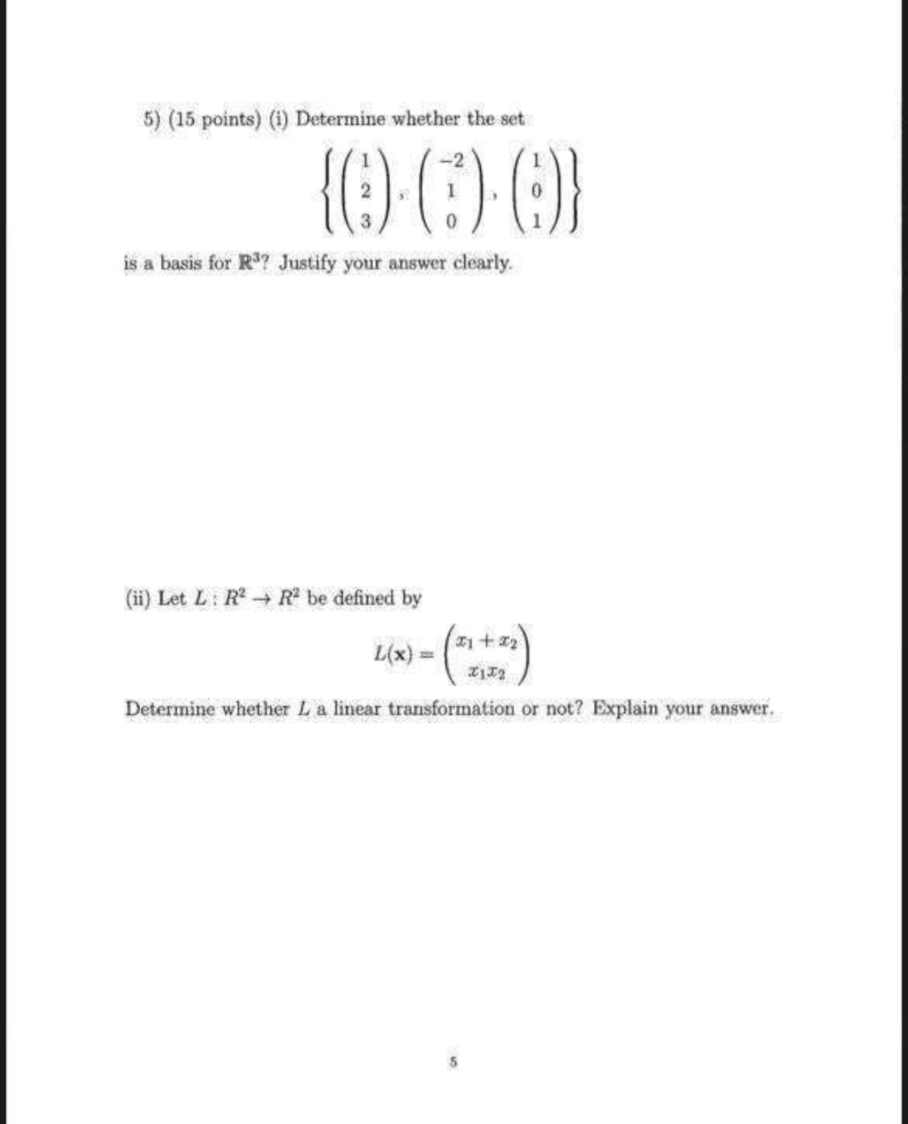 Solved (15 points) (i) Determine whether the | Chegg.com Solved (15 points) (i) Determine whether the | Chegg.com