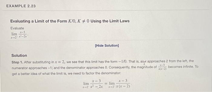 Solved In the following exercises, use direct substitution | Chegg.com