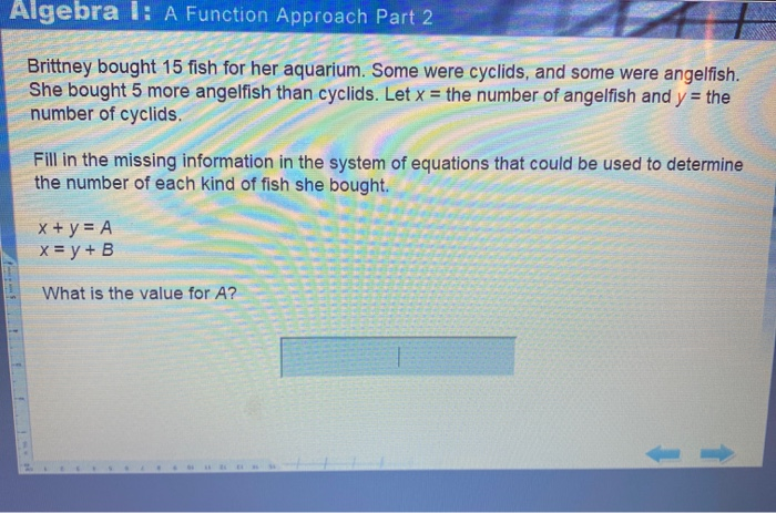 Solved Algebra 1: A Function Approach Part 2 Brittney bought | Chegg.com