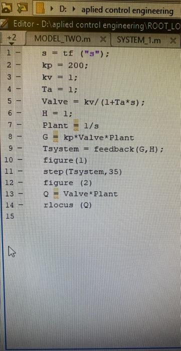 Solved Editor - Dilaplied control engineering ROOT_LO | Chegg.com