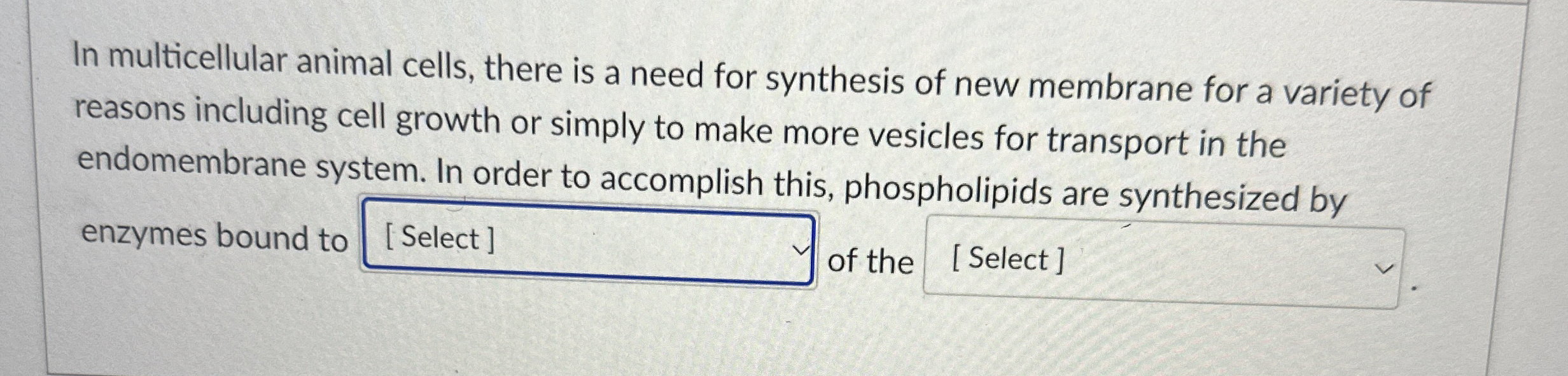 Solved In multicellular animal cells, there is a need for | Chegg.com