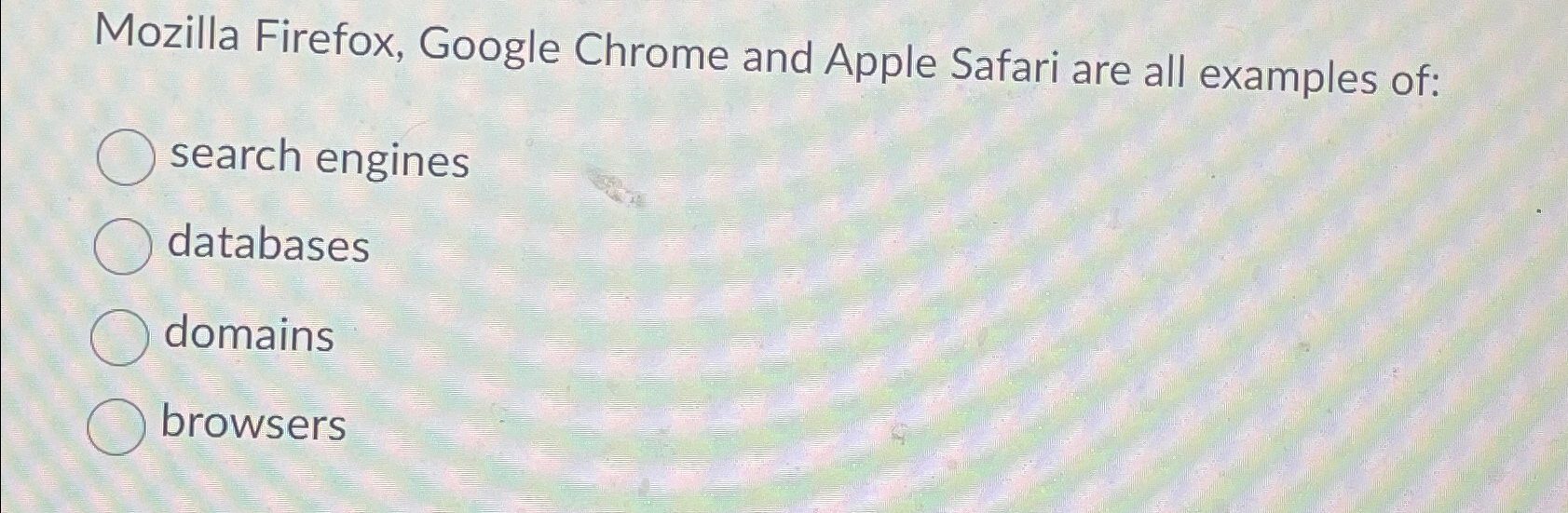 Solved Mozilla Firefox, Google Chrome and Apple Safari are | Chegg.com