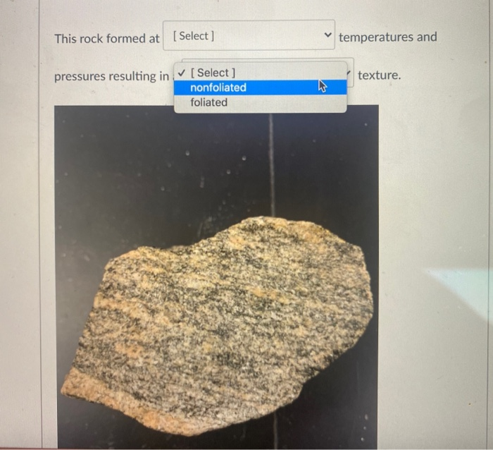 Solved What is the protolith for the rock shown below? | Chegg.com