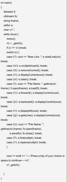 Solved \#include \#include fstream > Hinclude \#include | Chegg.com