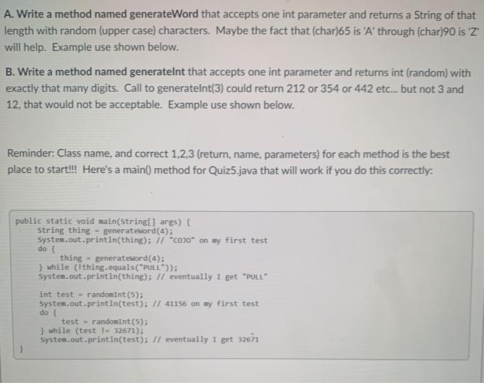 Solved use Problem5.java with solutions for the two methods | Chegg.com