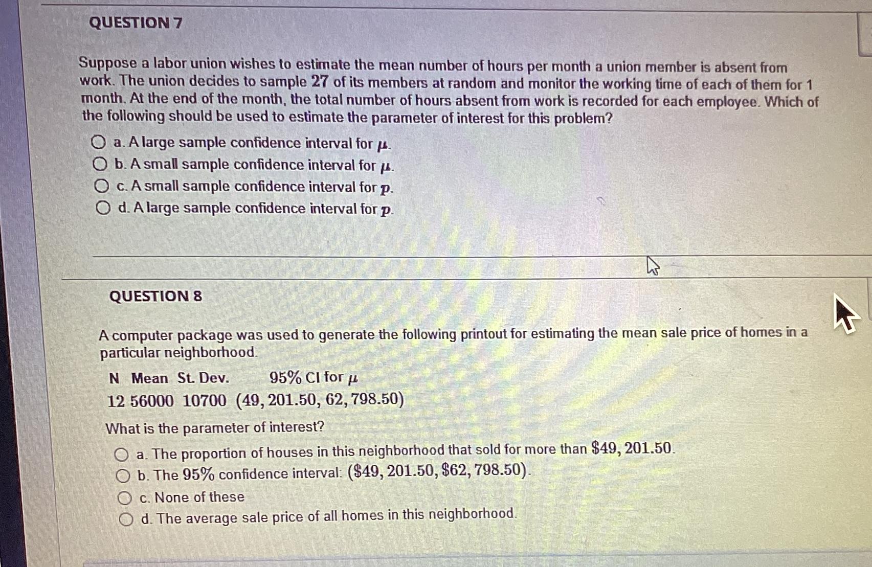 Solved QUESTION 3A random sample of 22 ﻿students at a | Chegg.com