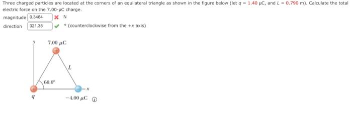 Solved In the figure below, each charged particle is located | Chegg.com