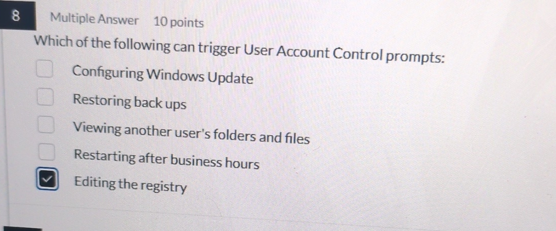 Solved 8Multiple Answer 10 ﻿pointsWhich of the following can | Chegg.com