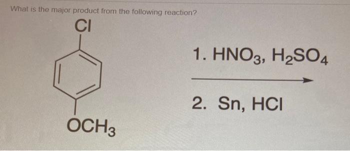 Solved What is the major product from the following | Chegg.com