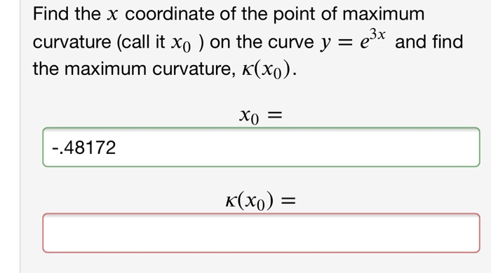 Solved Find the x coordinate of the point of maximum | Chegg.com