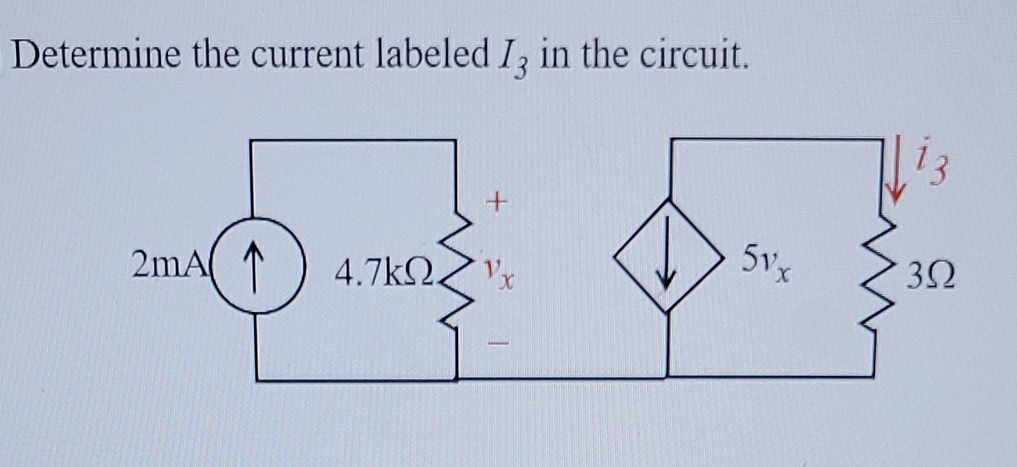 Solved Determine the current labeled I3 in the circuit. | Chegg.com Solved Determine the current labeled I3 in the circuit. | Chegg.com