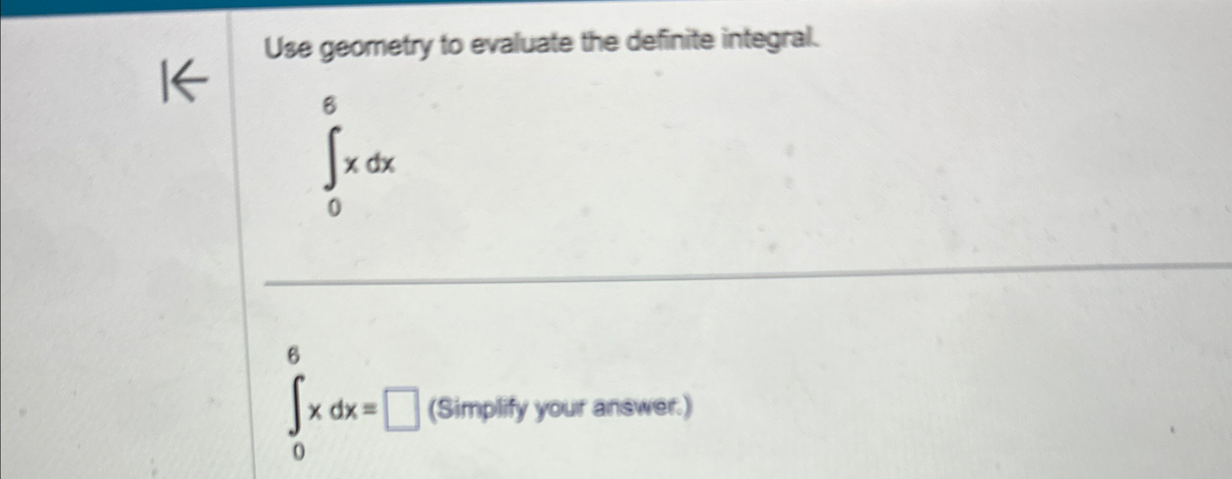 Solved Use geometry to evaluate the definite | Chegg.com
