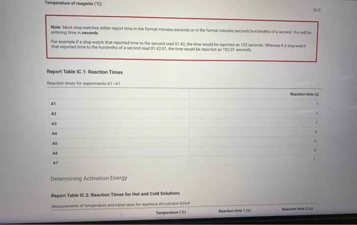(2pts) Kinetics of an lodine-clock Reaction How wal | Chegg.com