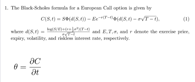Solved The Black-Scholes formula for a European Call option | Chegg.com