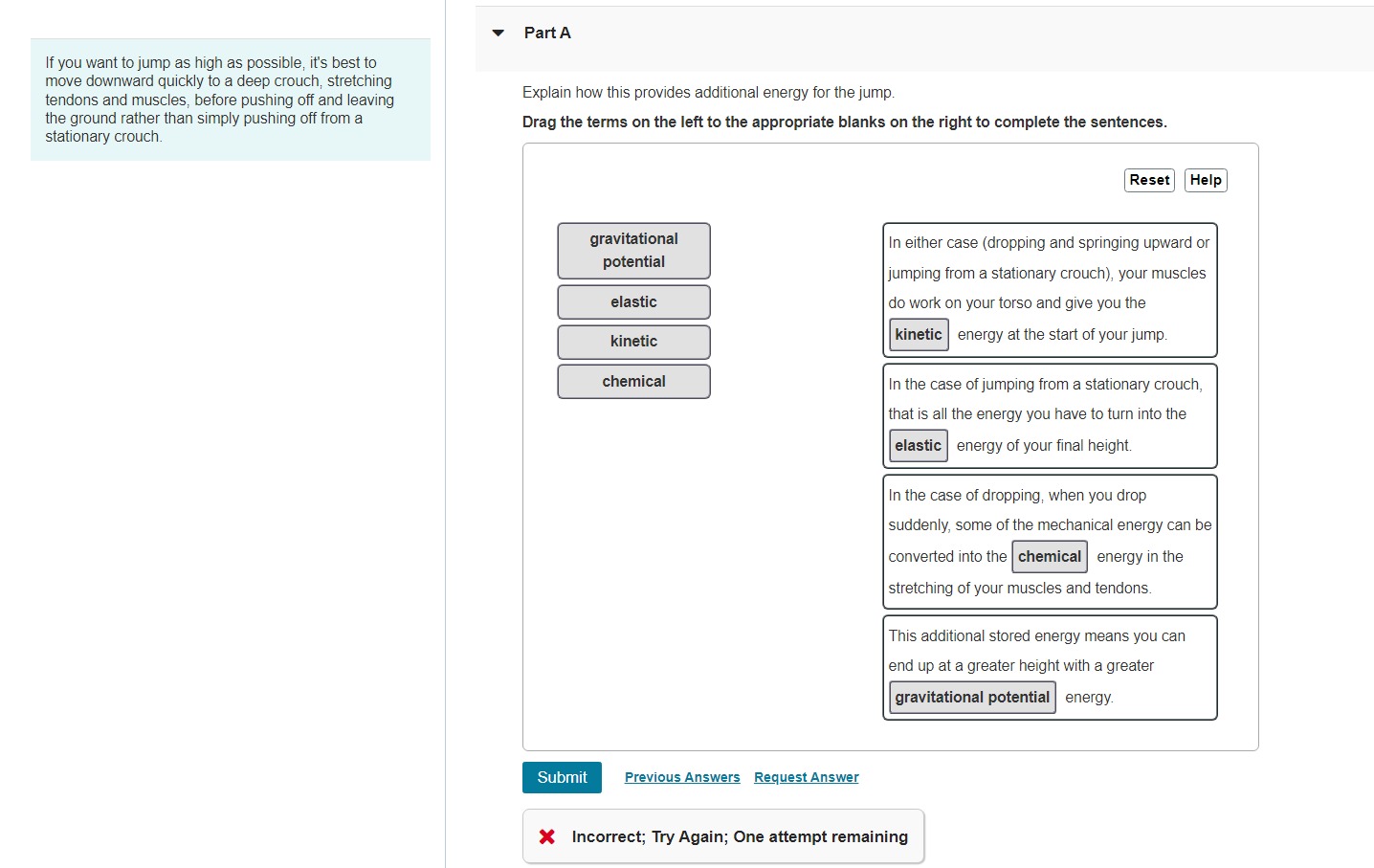 Solved Part AIf you want to jump as high as possible, it's | Chegg.com