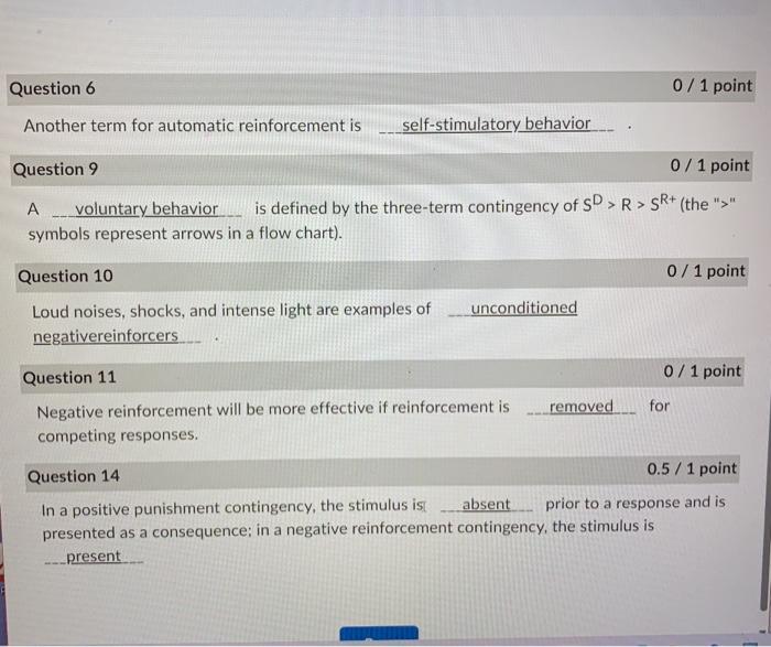 Solved A _. voluntary behavior __ is defined by the | Chegg.com