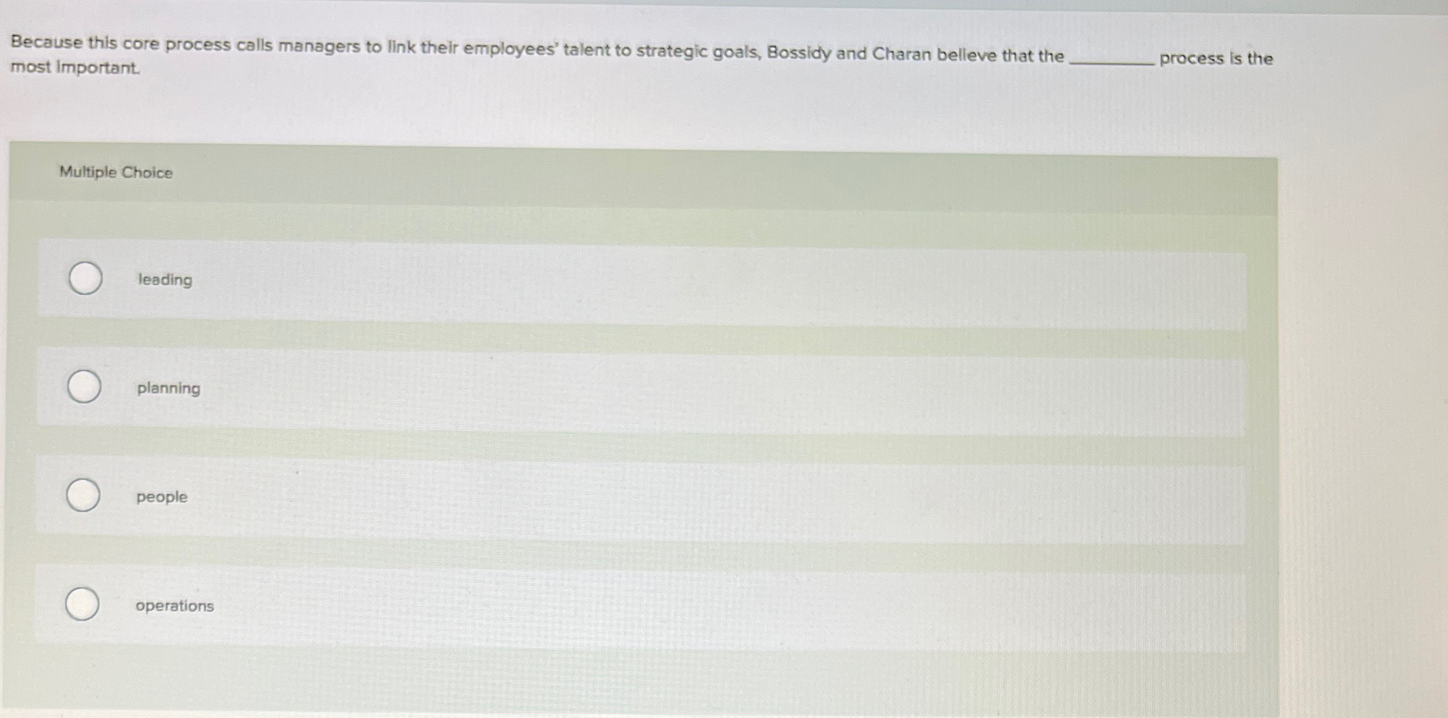 Solved Because this core process calls managers to link | Chegg.com