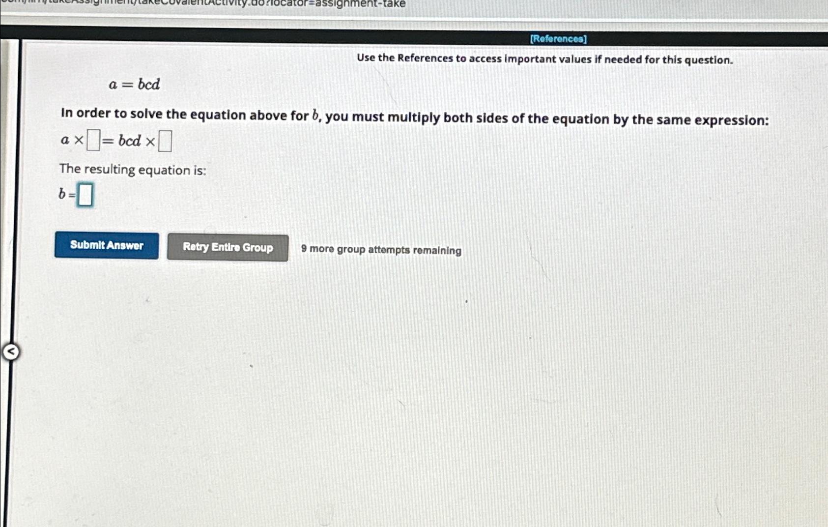 Solved [Reforences]Use the References to access important | Chegg.com