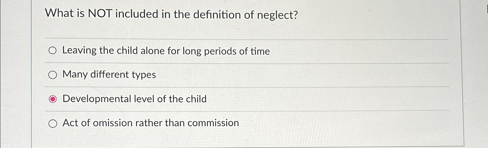 Solved What is NOT included in the definition of | Chegg.com
