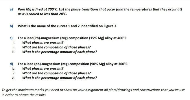 Solved Using the following phase diagram of the Magnesium | Chegg.com
