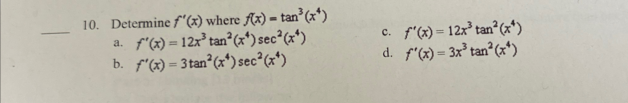 Solved Determine f'(x) ﻿where | Chegg.com