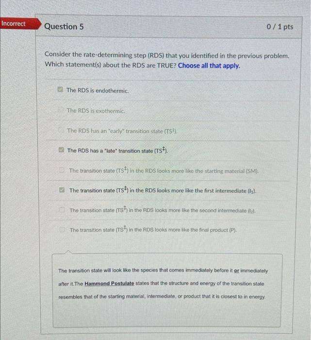 Solved Use The Reaction Coordinate Diagram Shown Below To