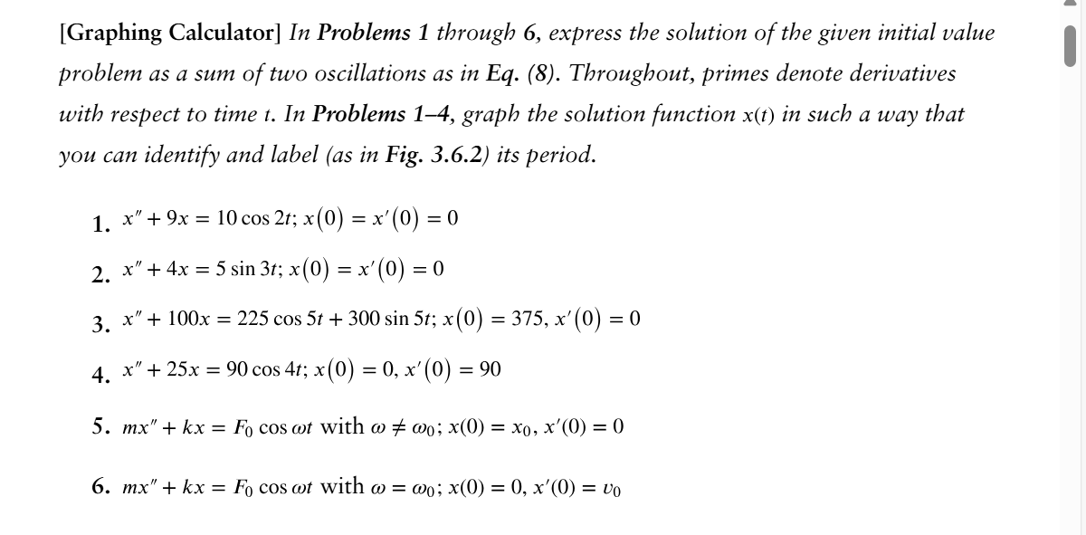 Solved Solve Number 5![Graphing Calculator] ﻿In Problems 1 | Chegg.com