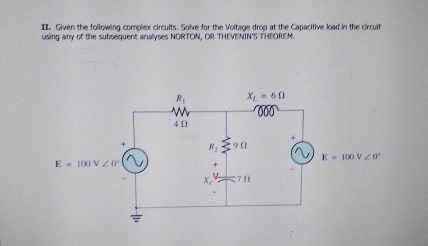 Solved II. ﻿Given the following complex circuits. Solve for | Chegg.com