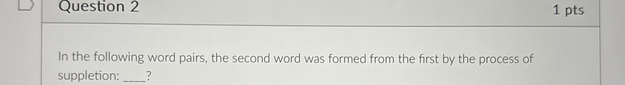 Solved Question 21 ﻿ptsIn the following word pairs, the | Chegg.com