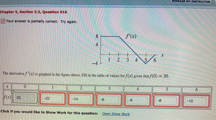 Solved MESSAGE MY INSTRUCTOR Chapter 5, Section 5.5, | Chegg.com