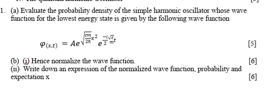 Solved (a) ﻿Evaluate the probability density of the simple | Chegg.com