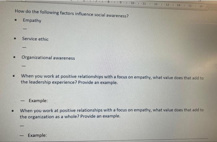 Solved How do the following factors influence social | Chegg.com