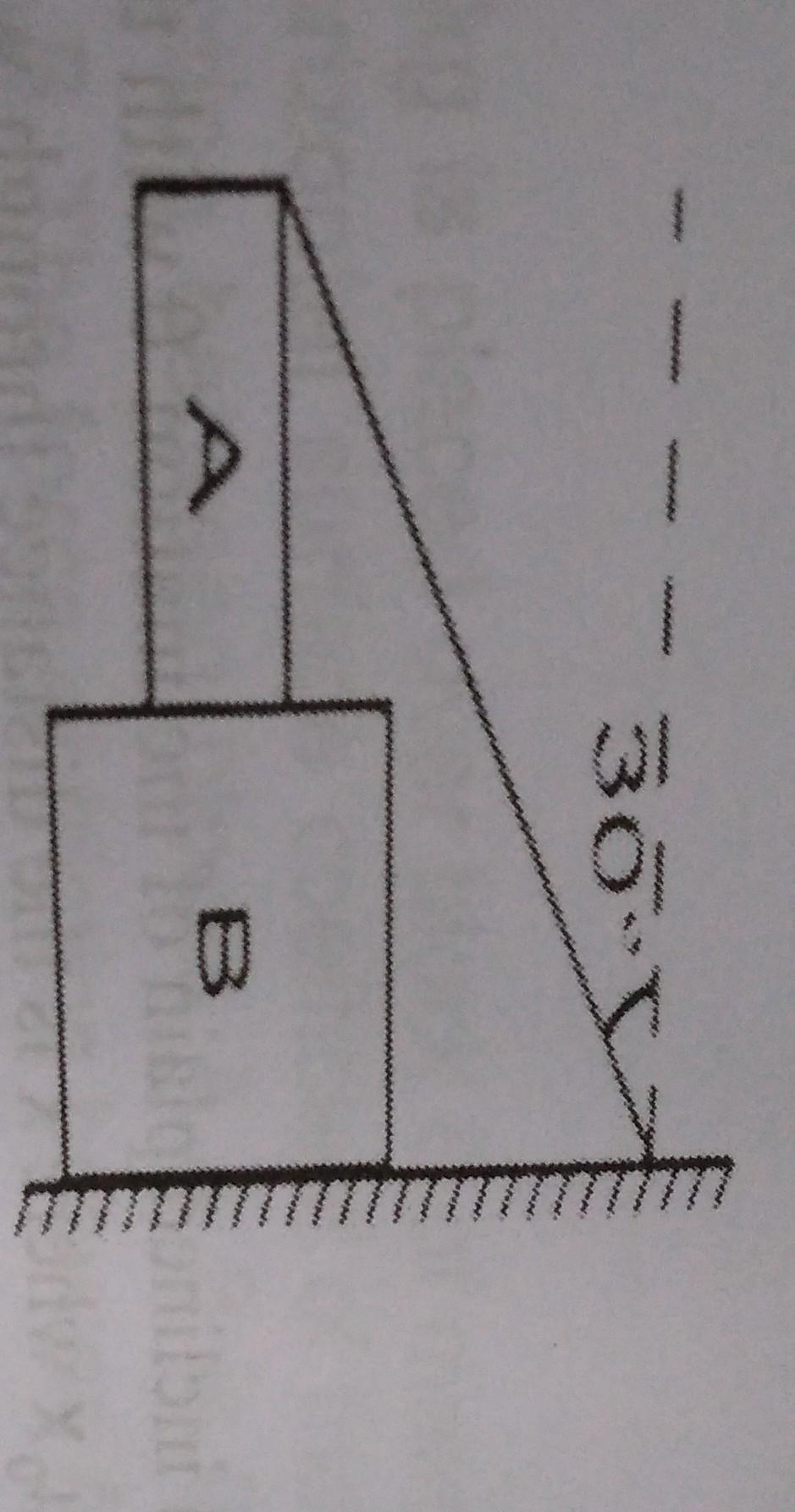 Solved Two Blocks A And B Of Mass 10 Kg And 20 Kg