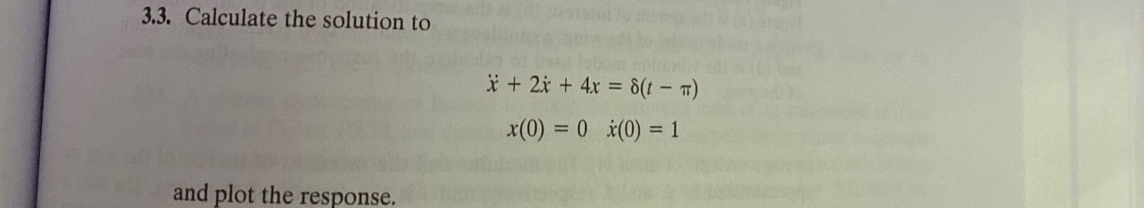 Solved 3.3. ﻿Calculate the solution | Chegg.com