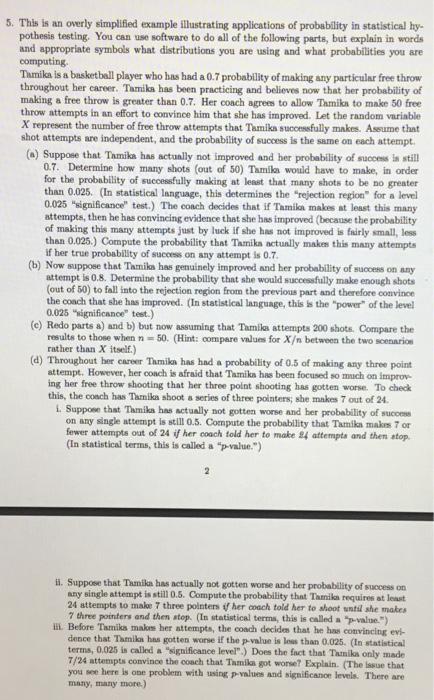 Solved 5. This is an overly simplified example illustrating | Chegg.com