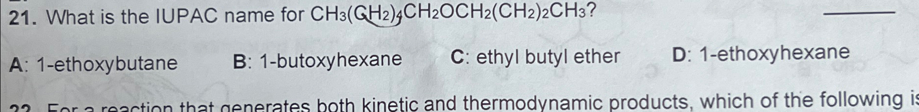 Solved What is the IUPAC name for | Chegg.com