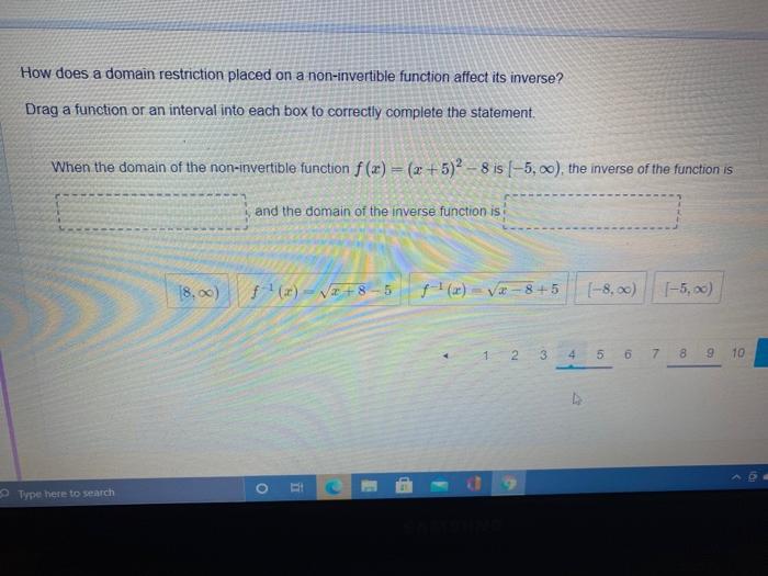 Solved how does a domain restriction placed on a | Chegg.com