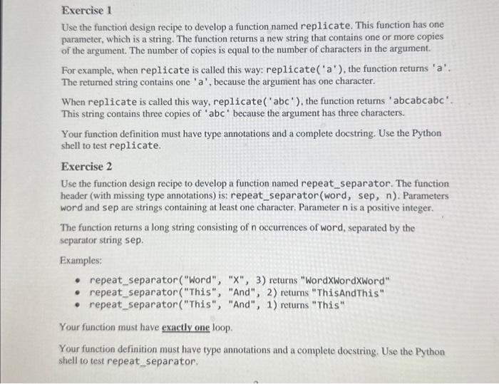 Solved For the exercises in Part A, your solutions can use: | Chegg.com
