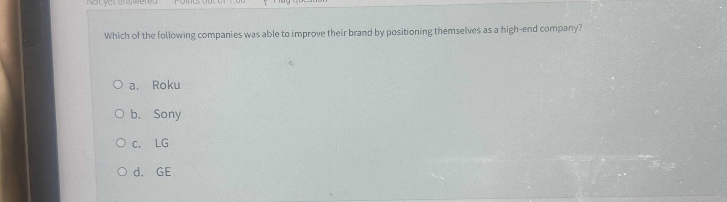 Solved Which of the following companies was able to improve | Chegg.com