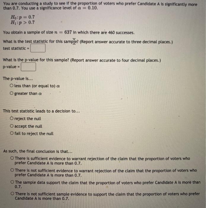 Solved You Are Conducting A Study To See If The Proportion Chegg