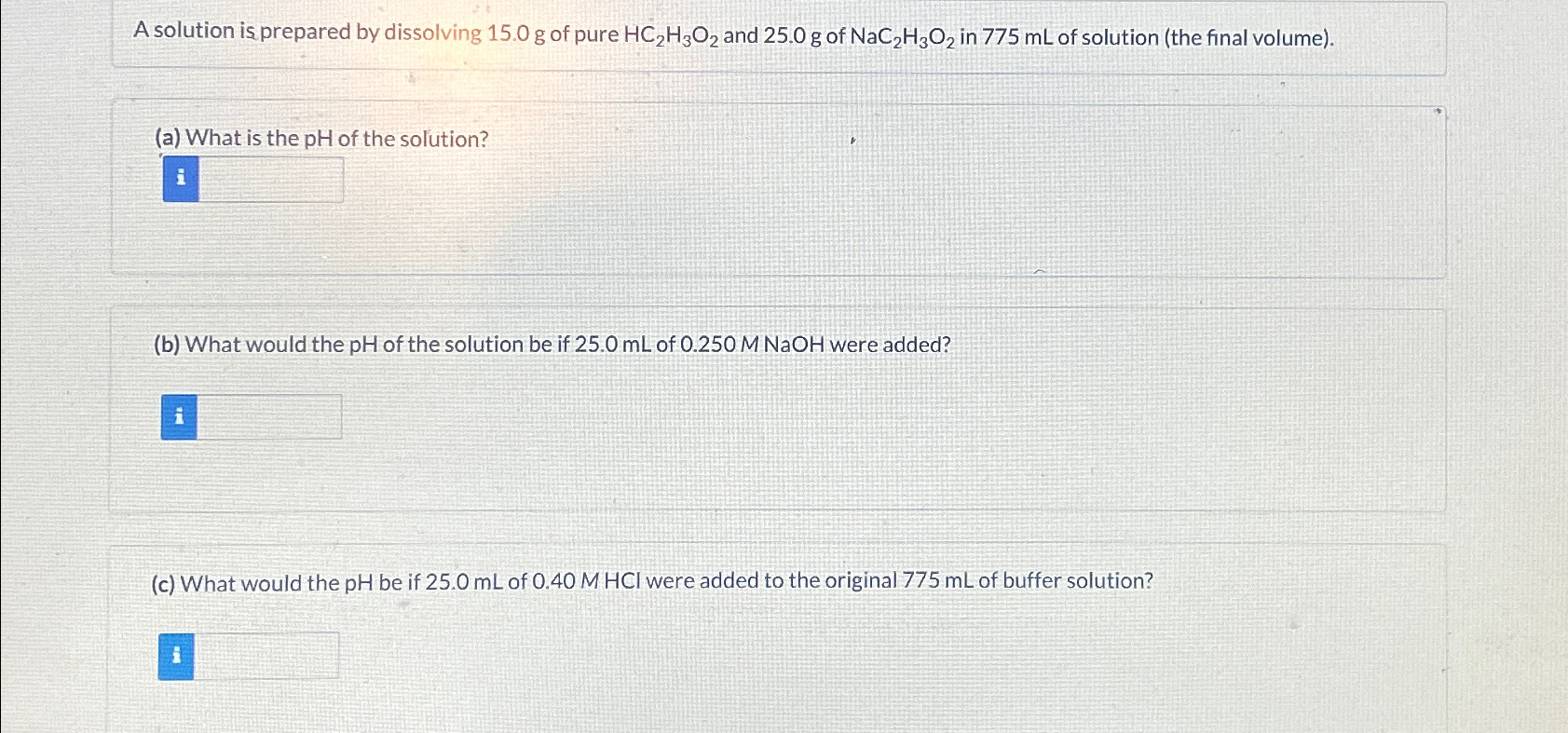 Solved A solution is prepared by dissolving 15.0g ﻿of pure | Chegg.com