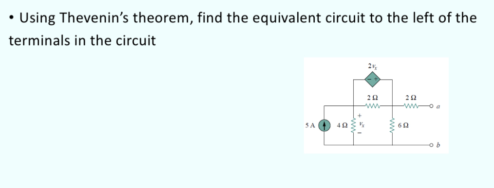 Solved Using Thevenin's theorem, find the equivalent circuit | Chegg.com
