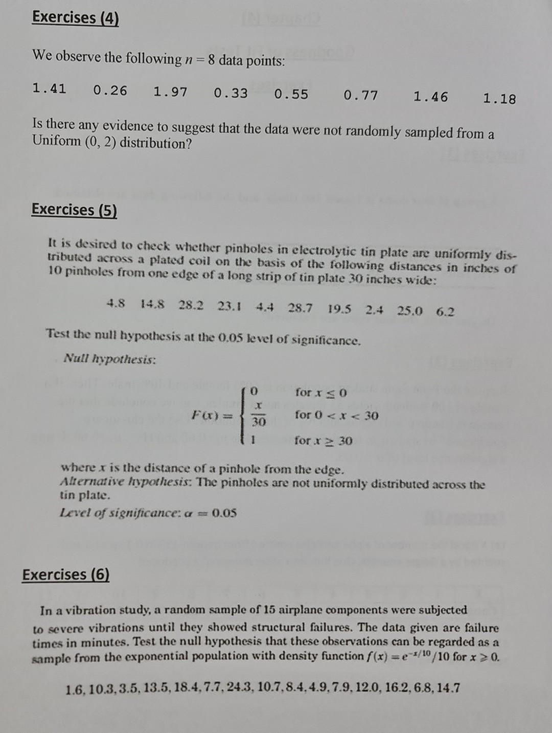 Solved We observe the following n=8 data points: | Chegg.com