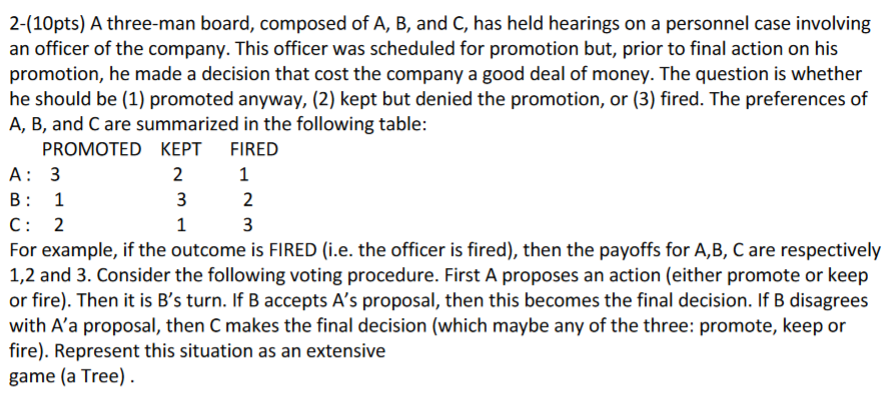 Solved Game theory. Please draw the full tree. | Chegg.com