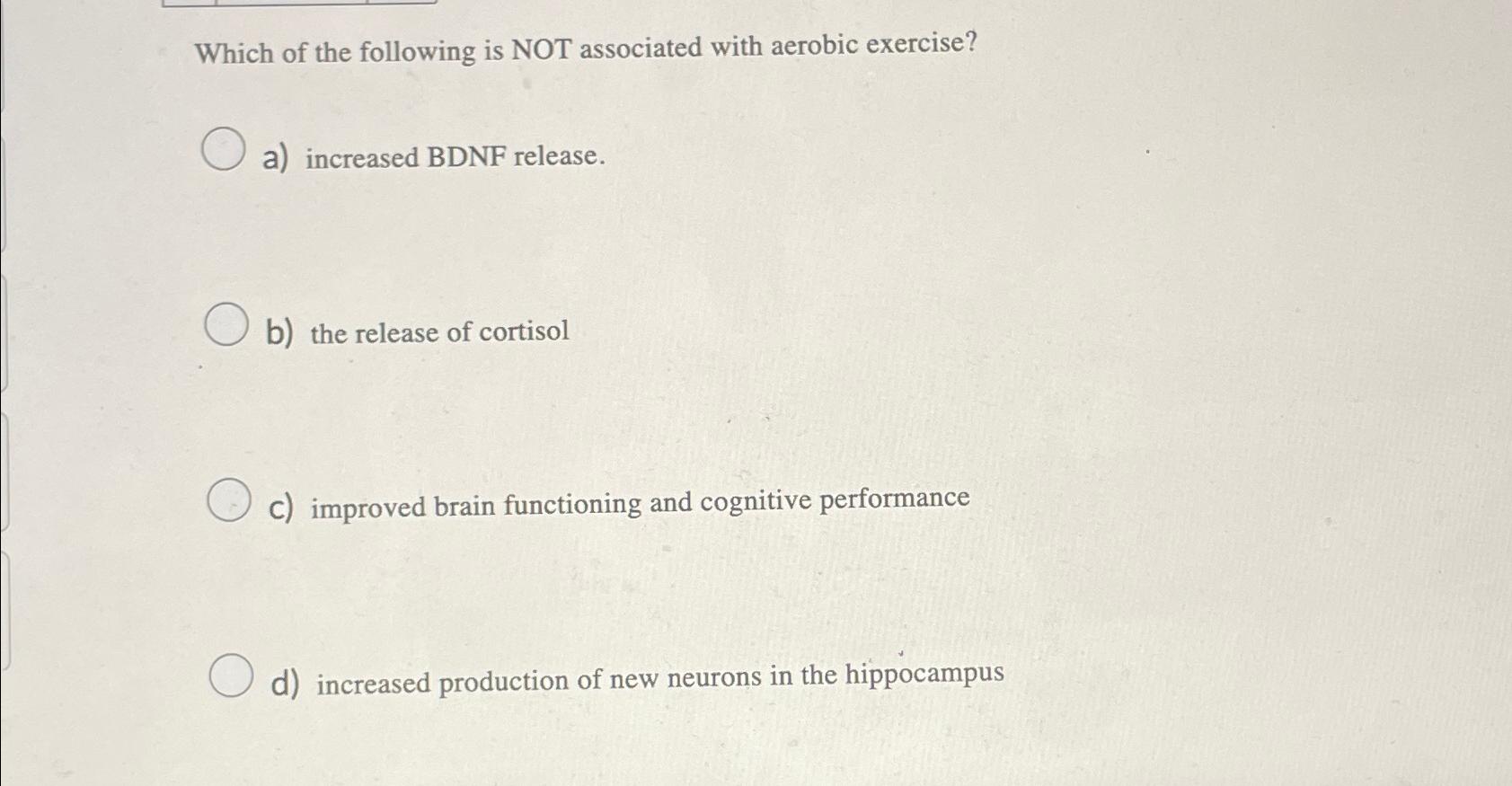 Solved Which of the following is NOT associated with aerobic | Chegg.com