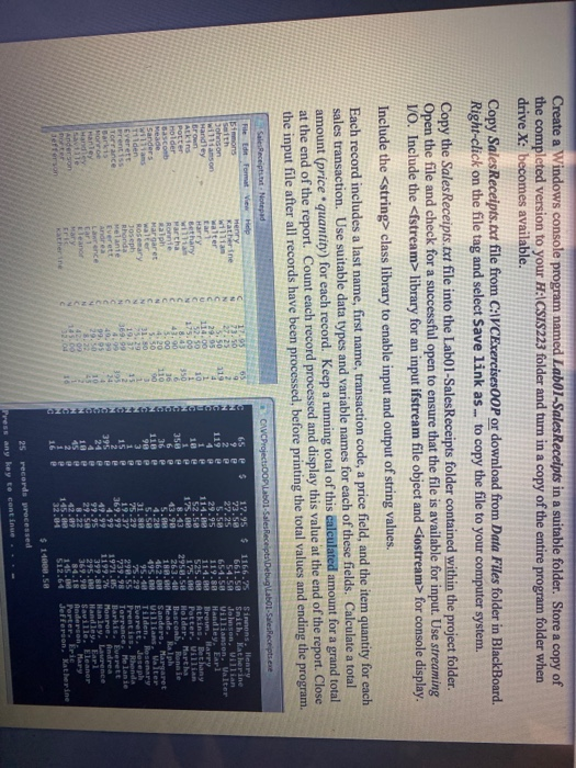 Solved Create a Windows console program named | Chegg.com