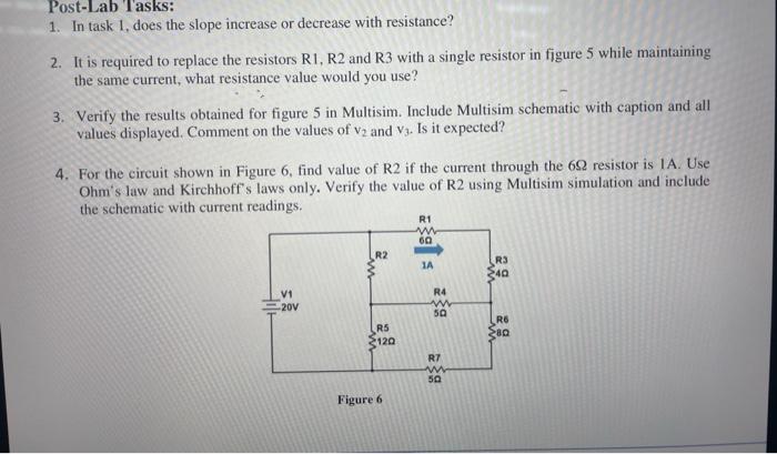 1. In task 1, does the slope increase or decrease | Chegg.com