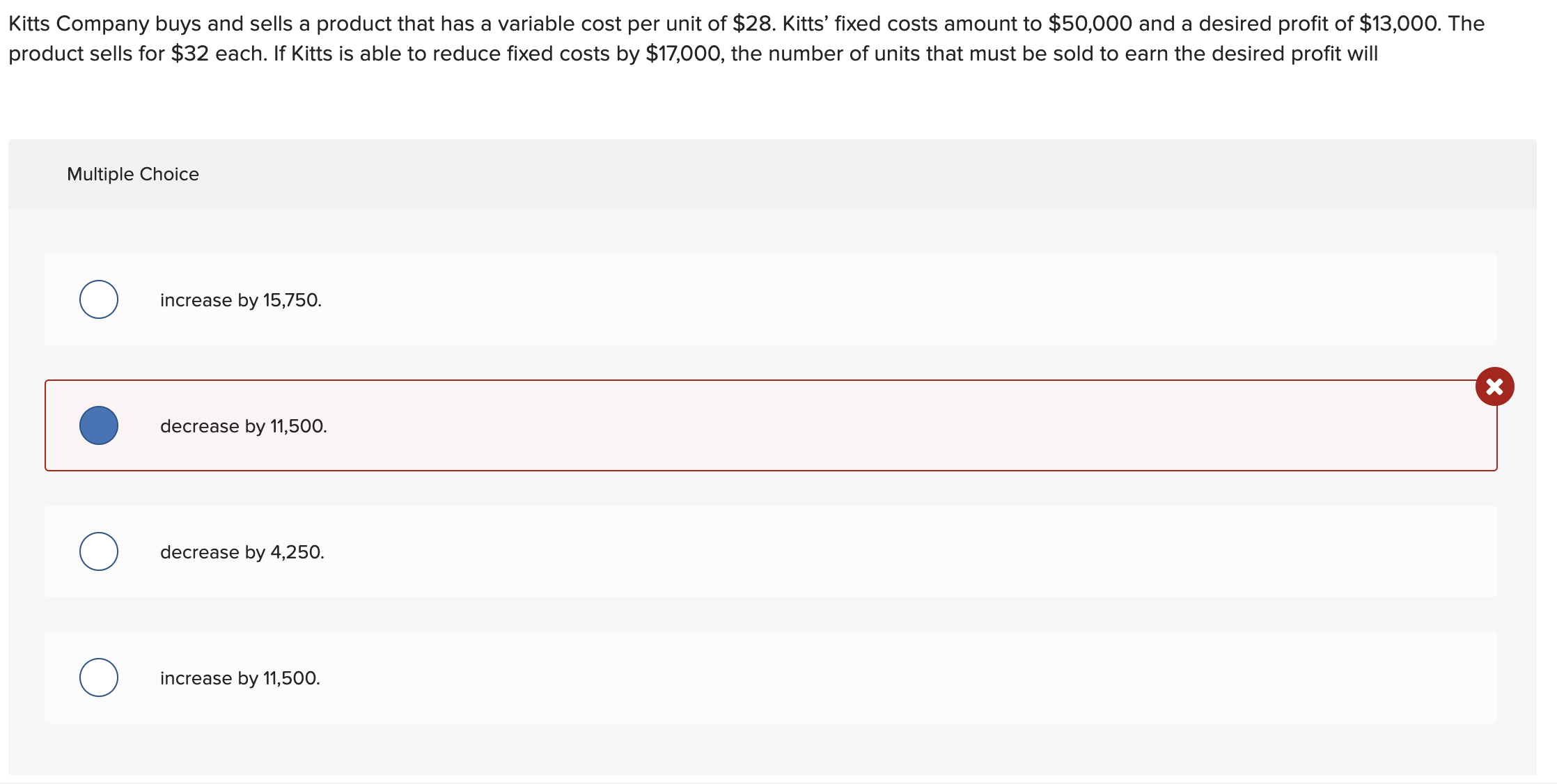 Solved Kitts Company buys and sells a product that has a | Chegg.com