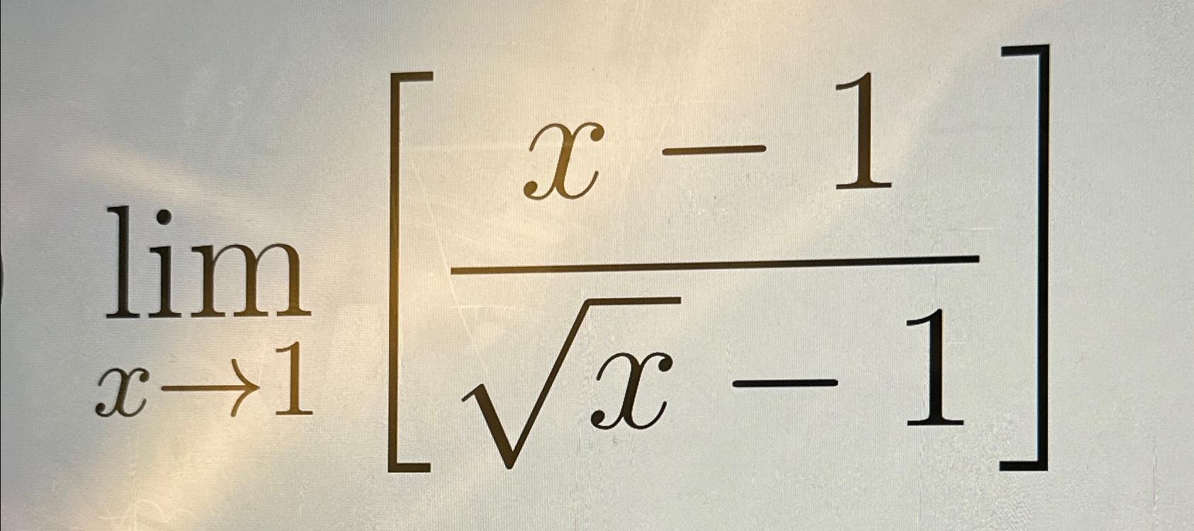 Solved limx→1[x-1x2-1] | Chegg.com